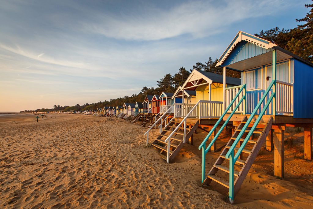 Wells Beach Huts Sunset 01 - Chestnut Barn